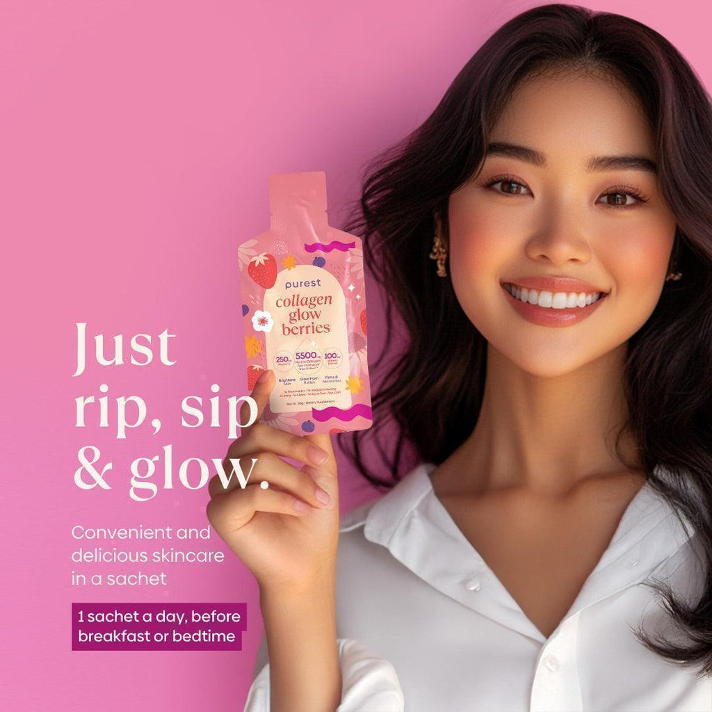 Collagen Glow Berries | Award-Winning Collagen Drink – The Purest Co (SG)
