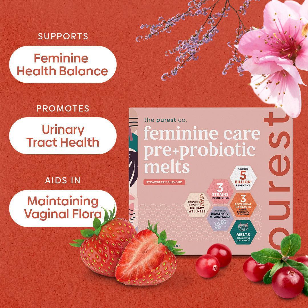 Feminine Care Pre+Probiotic Melts – The Purest Co (SG)